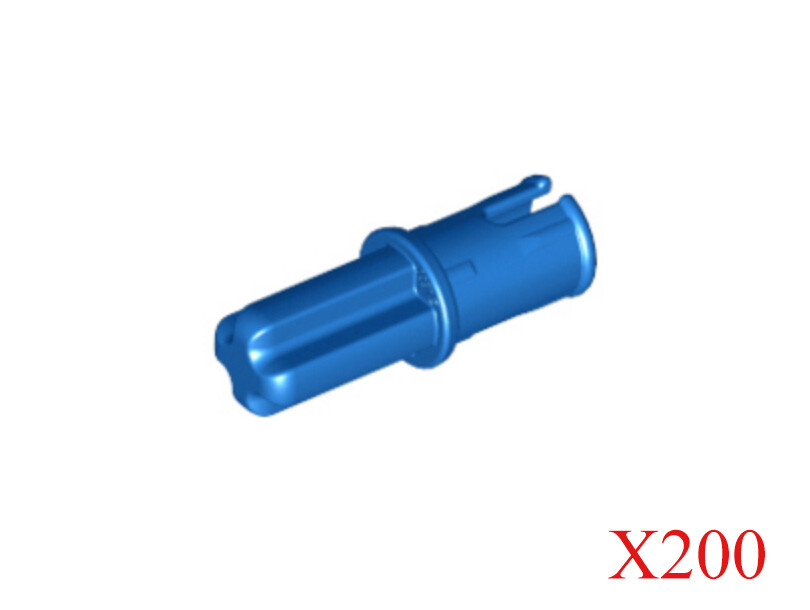 Lego Blue Technic Axle Pin with Friction Ridges Lengthwise Parts Lot of ...