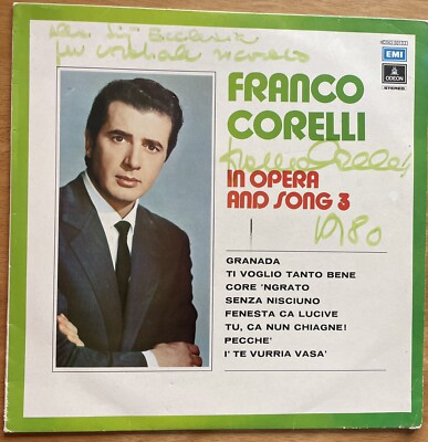 Italian Tenor Franco Corelli Autograph Album "In Opera and Song 3" | eBay