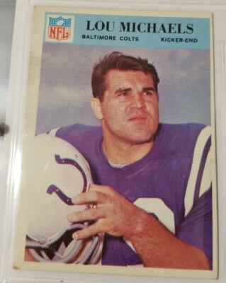 1966 Philadelphia #20 Lou Michaels Baltimore Colts VG | eBay