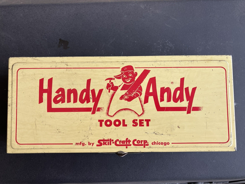 1950’s Handy Andy Tool Box Yellow Red Mfg. Skill-Craft Corp Chicago | eBay