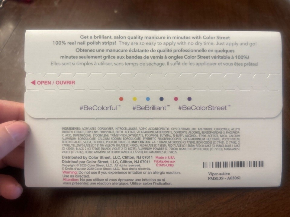 Color Street Nail Polish Strips Color Viper-active Eat Prey Love ...