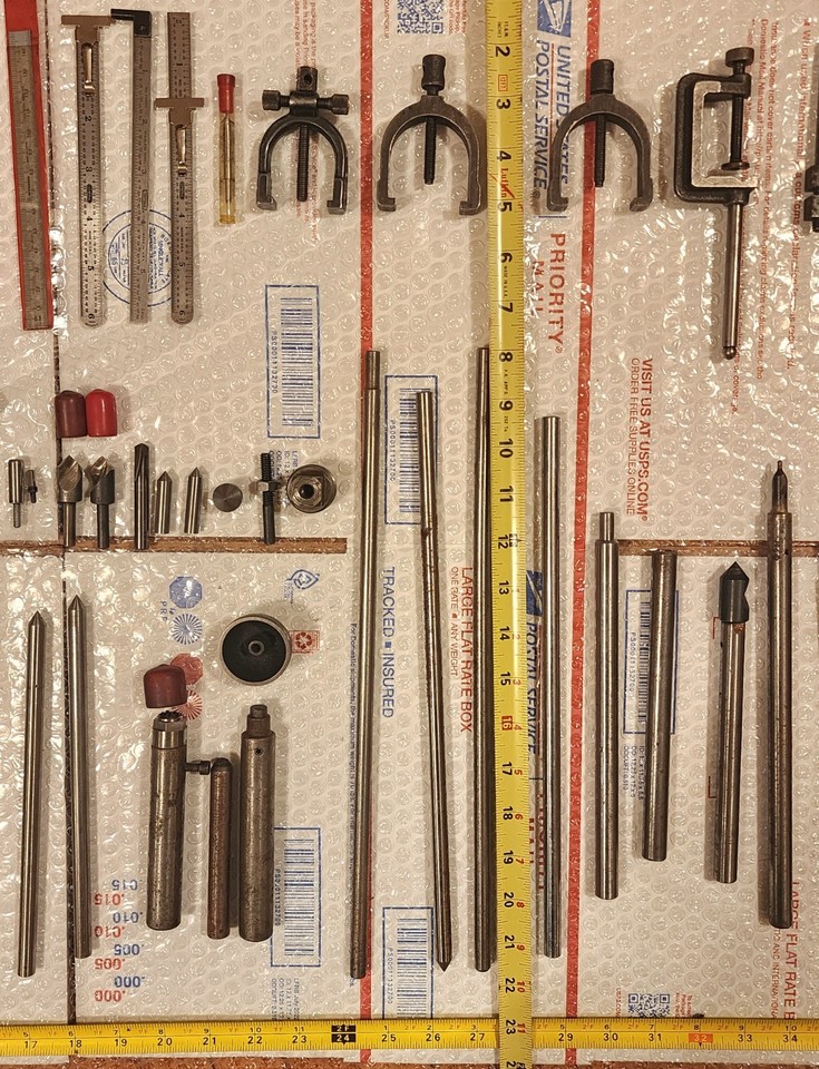 Large Machinists Tool Lot, miscellaneous, Starrett, General, Craftsman ...