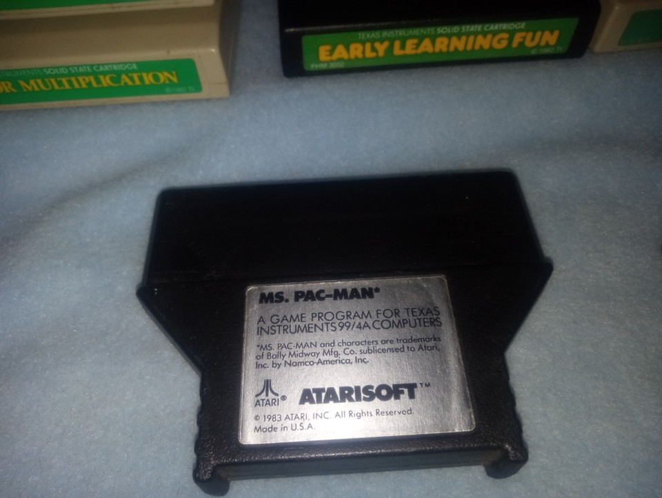 Texas Instruments Lot Of 15 Untested Solid State Cartridges POPEYE Ms ...