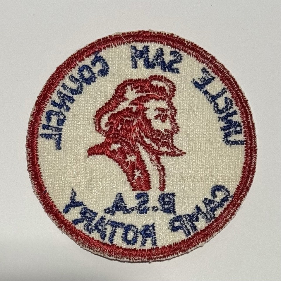 Camp Rotary Patch Uncle Sam Council New York NY Cut Edge Gauze Back | eBay