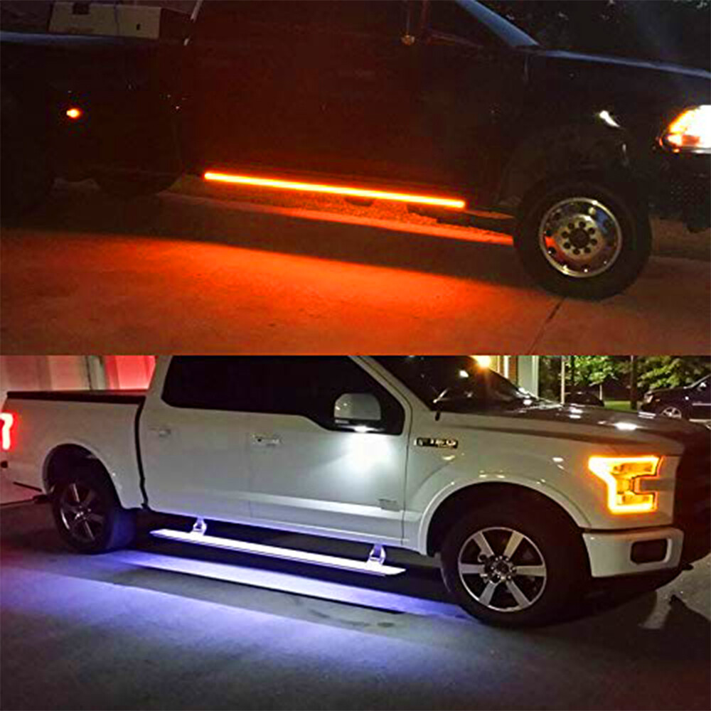 60" Running Board LED Lights Side Step Strip Bar Turn Signal Truck Off ...