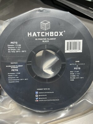 HATCHBOX 3D PLA-1KG1.75-BLK 1.75 mm -1 Kg Spool | eBay