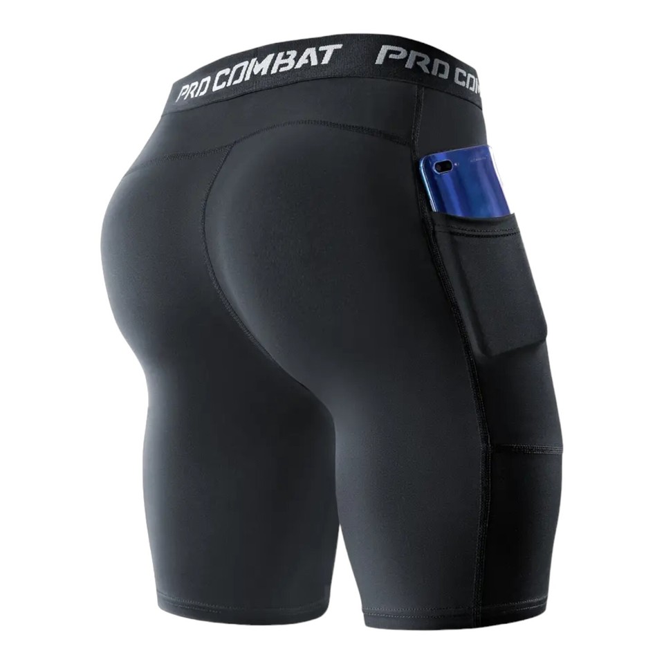 Pro Combat Performance Compression BEAST MODE Shorts Athletic Baselayer ...