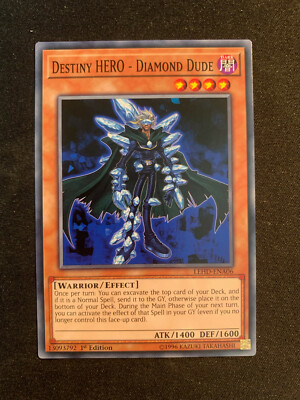 Destiny HERO - Diamond Dude - LEHD-ENA06 - Yu-Gi-Oh Card N/M | eBay ...