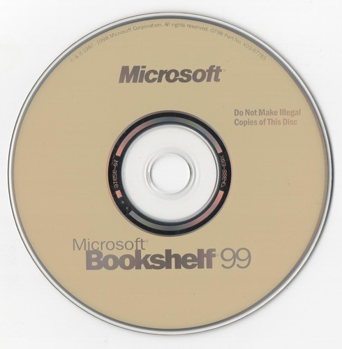 Microsoft Bookshelf 99 Media CD-ROM Software | eBay