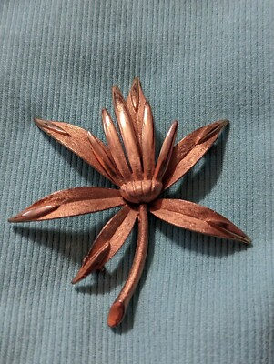 Vintage Piscitelli Signed Gold Tone Flower Brooch | eBay
