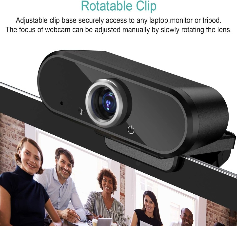 1080P Webcam with Microphone, USB Streaming External Web Camera NEW | eBay