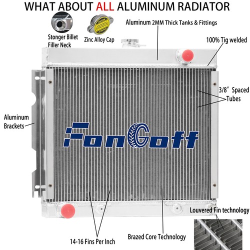 4Rows Radiator FIT 1970-72 Dodge Dart/Plymouth Duster Valiant Big Block ...