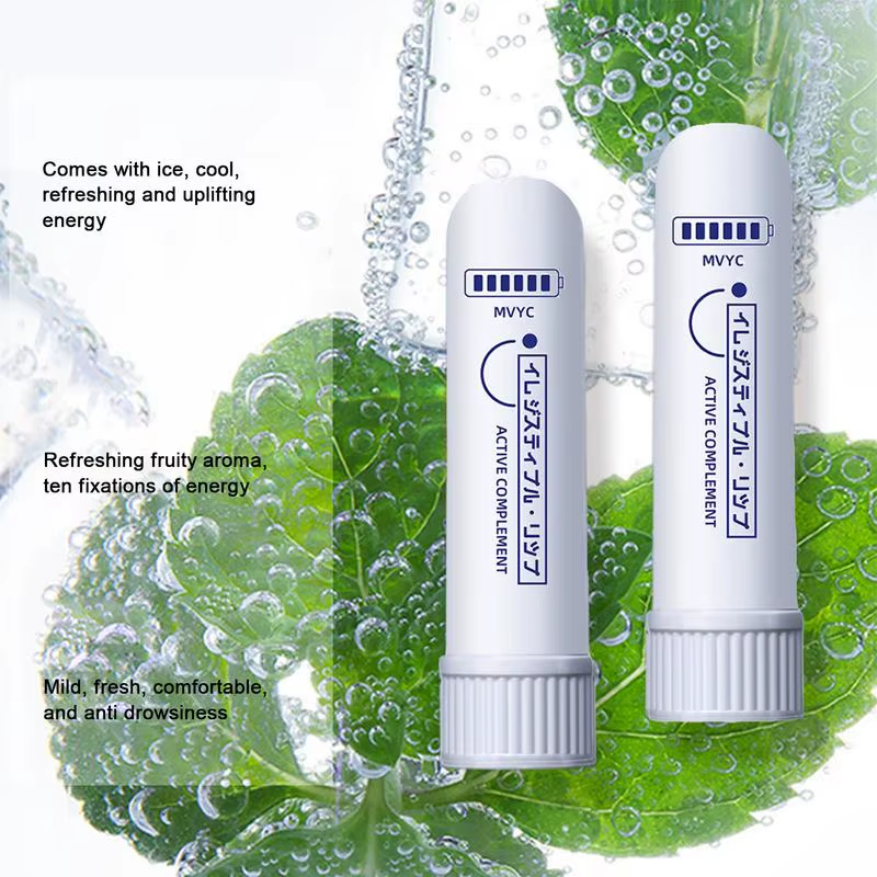 Peppermint Eucalyptus Oil Nasal Inhaler Refresh Energy Sober Stick Anti ...