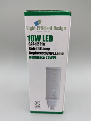 NEW Light Efficient Design LED-7302-35A Retrofit 10 Watt Bulb 2 Pin ...
