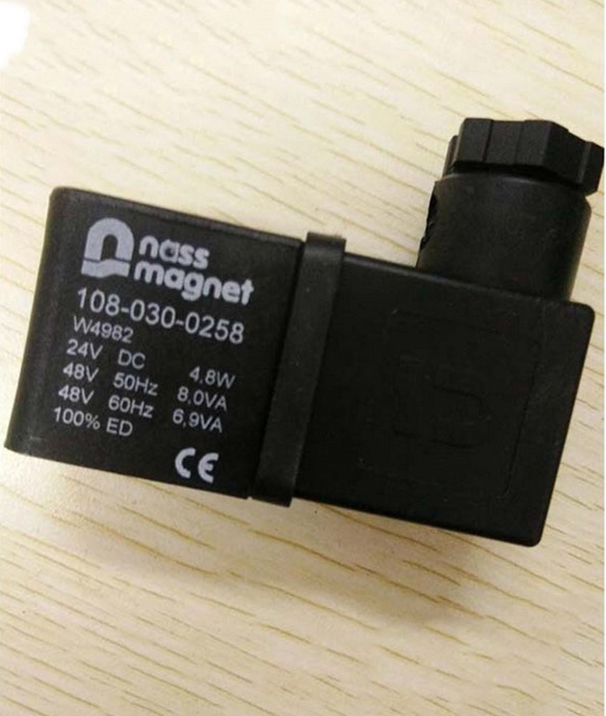 1Pcs New For nass magnet Solenoid Valve Coil 108-030-0258 W4982 24VDC 4 ...