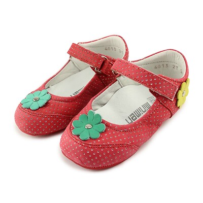 Minimen Girls Red Prewalker Leather Shoes (Orthopedic Support) Made in ...