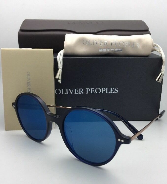 New OLIVER PEOPLES Sunglasses CORBY OV 5347SU 156696 51-19 Blue & Gold ...