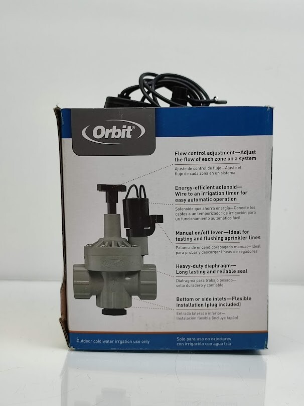 Orbit Sprinkler Valve 1 in Inline/Angle Flow Valve Control Model 57020 ...
