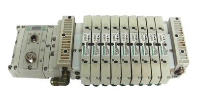NUMATICS #240-181 Pneumatic Manifold (11 Positions, 9 Valves) | eBay