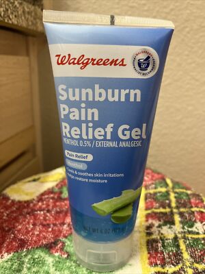 Walgreens Sunburn Pain Relief Gel - Menthol 0.5% - Exp: 6/2025 | eBay