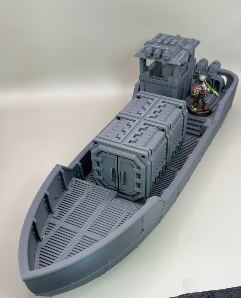 Cargo Ship Terrain 28mm 32mm Wargames Scenery Docks Container Boat ...