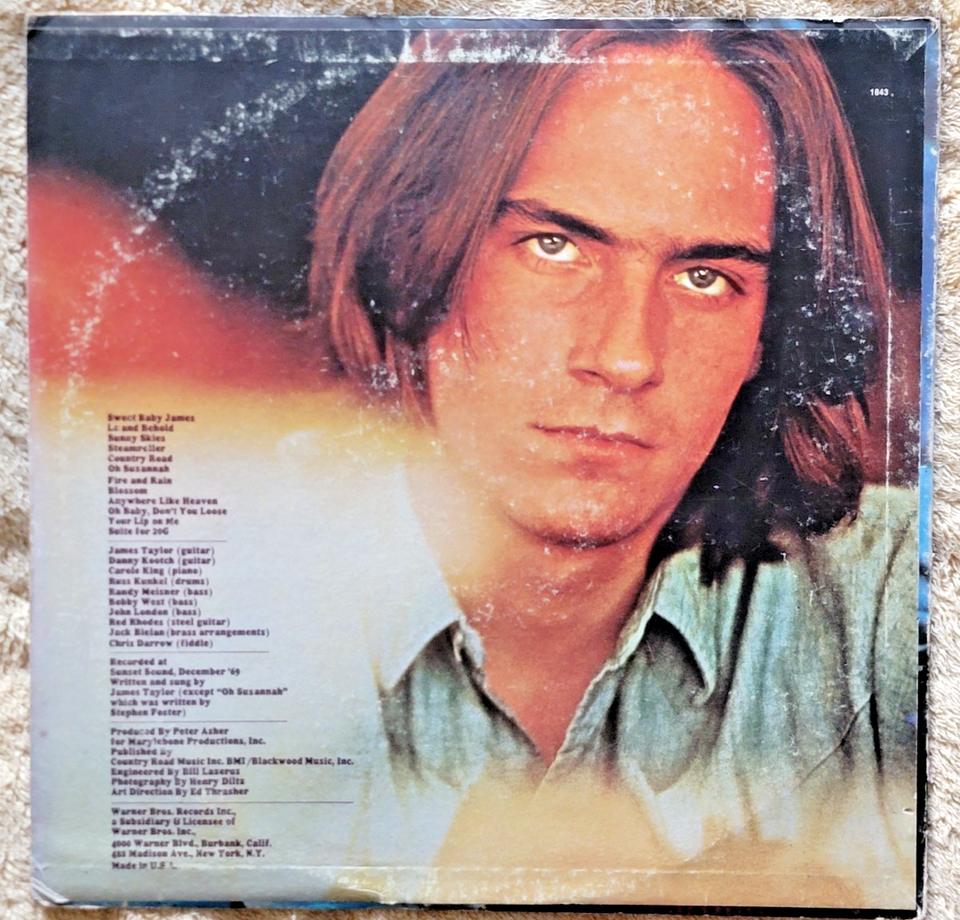 James Taylor – Sweet Baby James WS 1843 Warner Bros Record LP 1970 VG+ | eBay