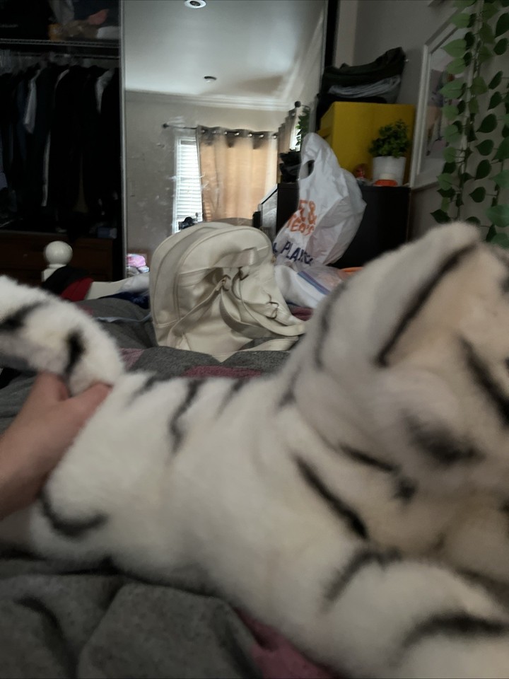 Essa Stuffed Plush White Tiger Cub Douglas DLUX With A Real An White ...