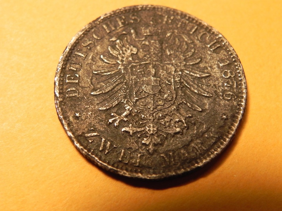 1876 A german zwei mark silver coin, Kaiser Wilhelm I | eBay