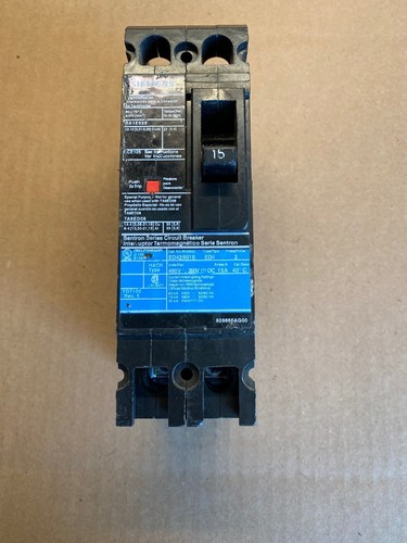 SIEMENS SENTRON ED4 CIRCUIT BREAKER ED42B015 15AMP 480VOLT 2POLE | eBay