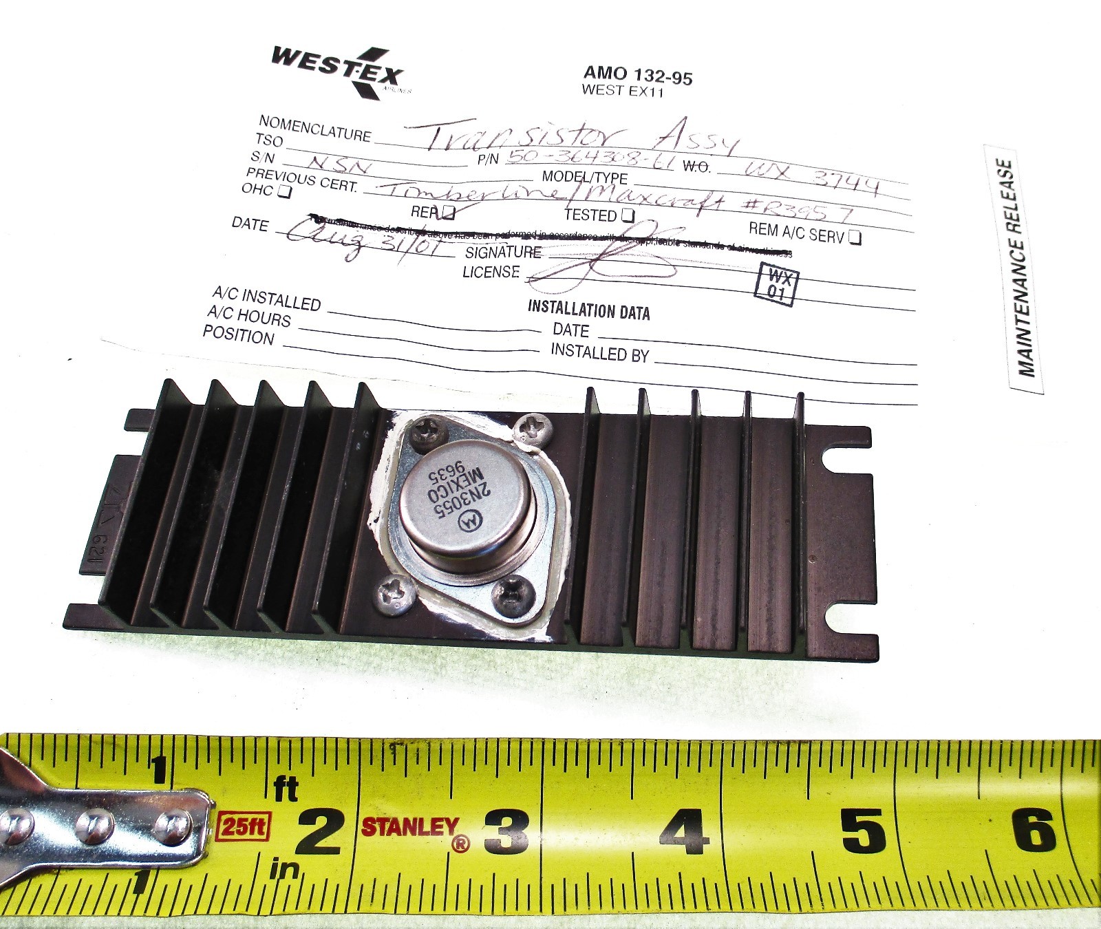 Aircraft Part 50-364308-61 Transistor Assembly | eBay