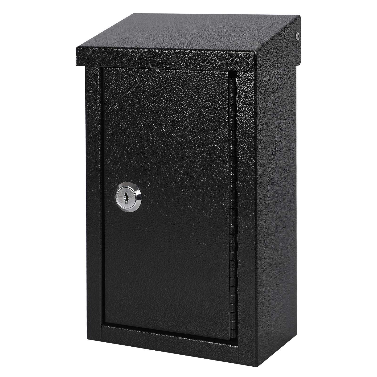 Wall-Mounted Key Drop Lock Box Automotive with Key Lock Metal Mailbox ...