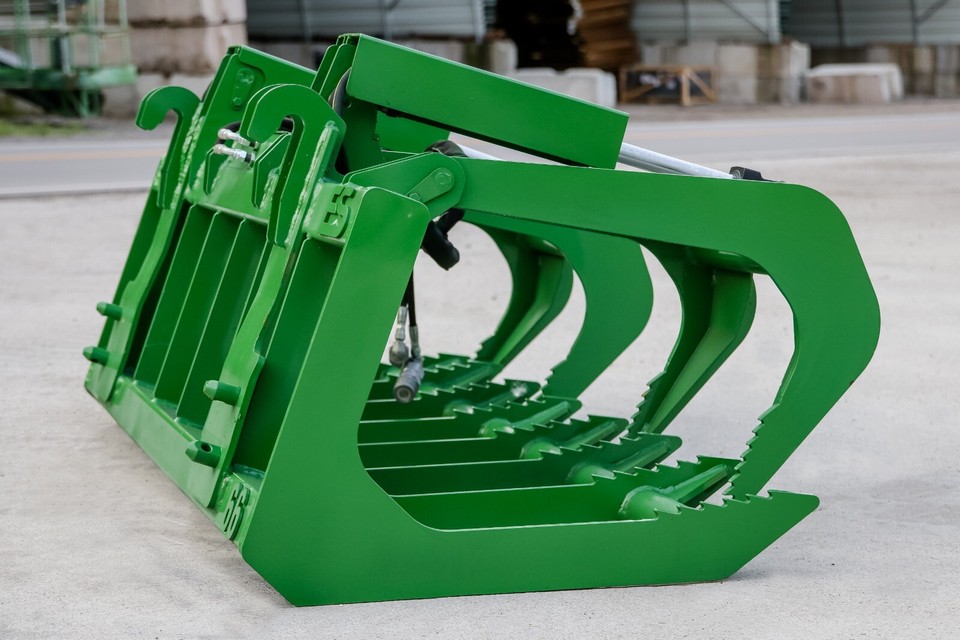 66" JOHN DEERE BRUSH GRAPPLE PIN STYLE QUICK ATTACH GRAPPLE BUCKET-FREE ...