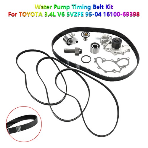 Water Pump Timing Belt Kit For TOYOTA 3.4L V6 5VZFE 95-04 16100-69398 ...