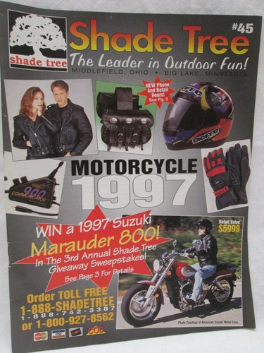 Shade Tree Catalog #45 Motorcycle 1997 Helmets Leather Saddlebags ...