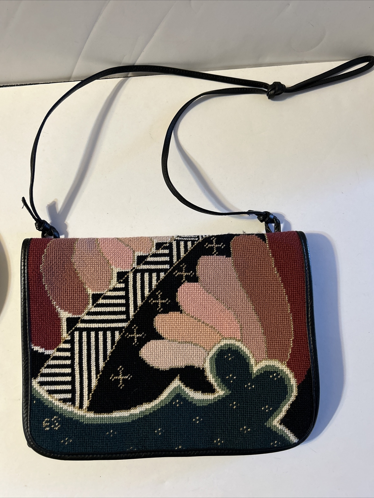 Moon-Bags Patricia Smith Design Vintage Needlepoint C… - Gem