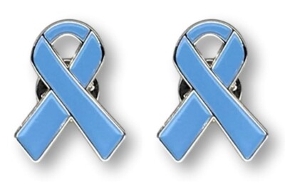 2 Prostate Cancer Awareness Enamel Ribbon Pins With Clutch Clasp - Made ...