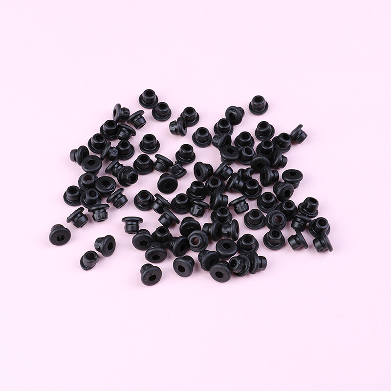 100/200 Pcs Rubber Grommets Nipples Tattoo Machine Needles Armature Bar ...