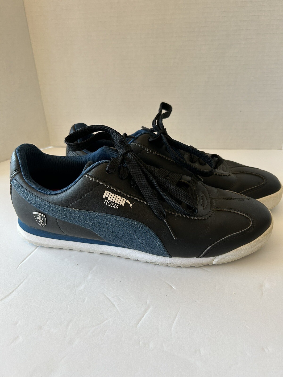 Puma Scuderia Ferrari Style Roma Mens Black Sneakers… - Gem