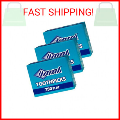 Diamond Flat Toothpicks 750ct, 3 Pack | eBay