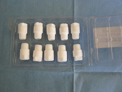 Lot of Teflon Square Pattern Nozzles. 1/8 NPT-M. Qty 10. New Old Stock ...