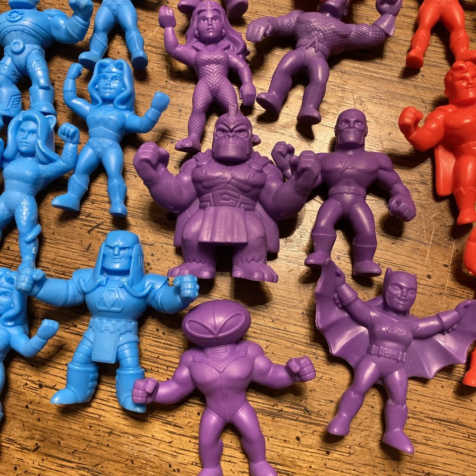 Wendy's DC HERO Red Blue Purple Mini Action Figures Lot 31 MUSCLE ...