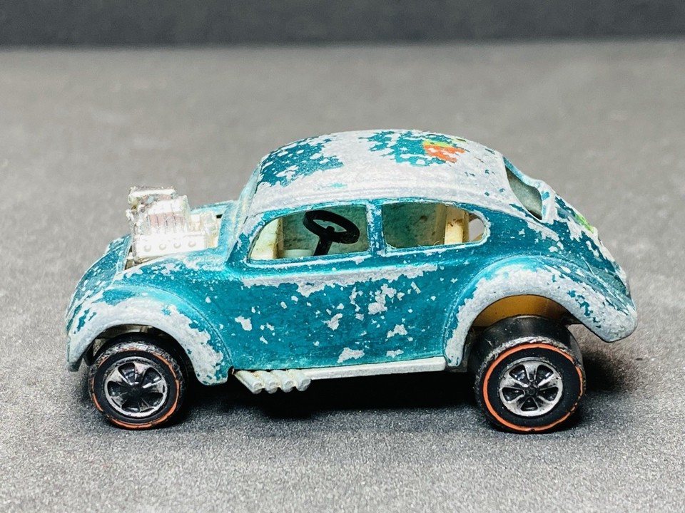 Hot Wheels Redline Aqua No Sun Roof NSR Custom Volkswagen VW Bug Mattel ...
