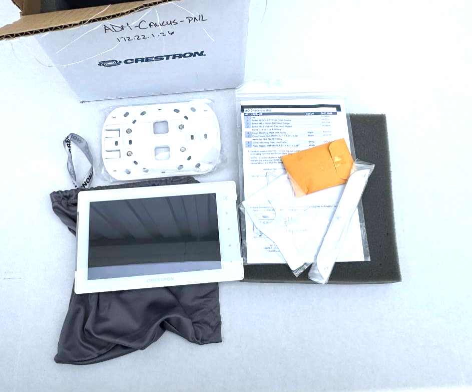 Crestron TSS-752-W-S 7in. Room Scheduling Touch Screen - White | eBay