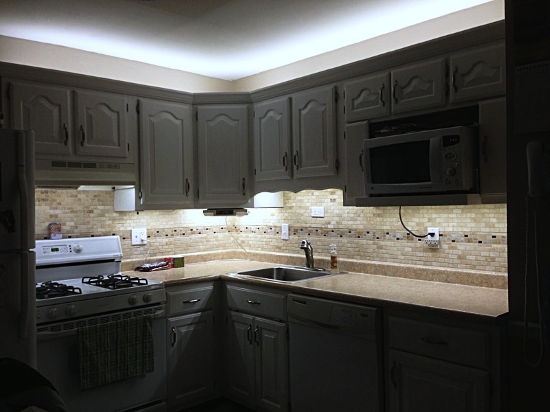 Kitchen Under Cabinet Professional Lighting Kit COOL WHITE LED Strip ...