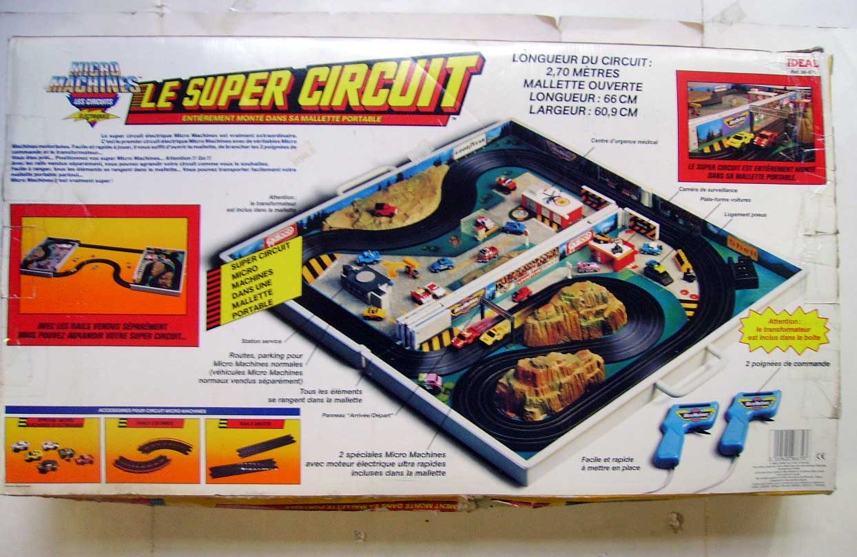 RARE Vintage 1980s Galoob Micro Machines CIRCUIT ROUTIER ELECTRIQUE ...