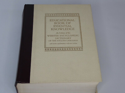 1967 Educational Book of Essential Knowledge – Webster Encyclopedic ...