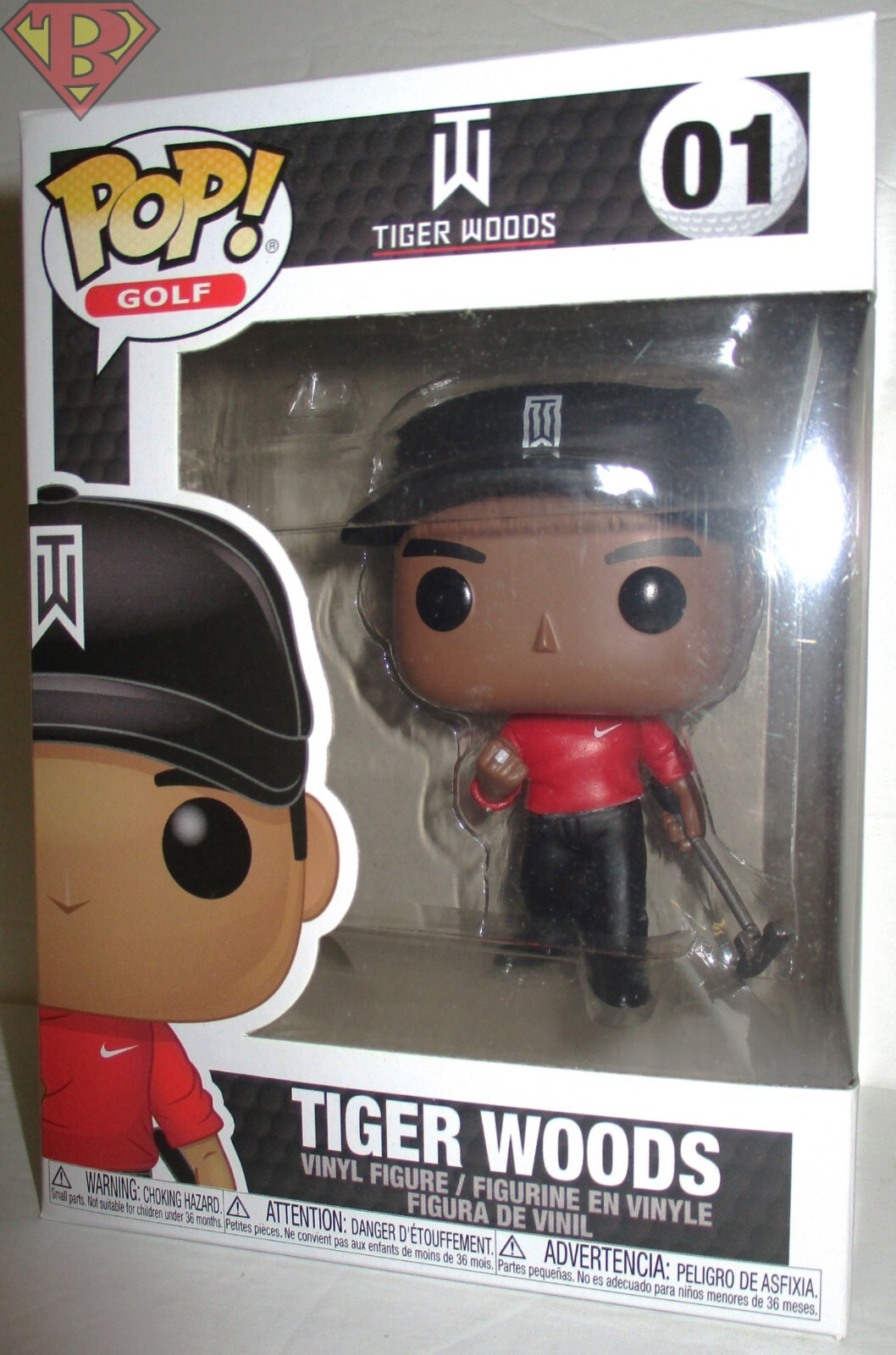 TIGER WOODS Pop Golf 4" inch Vinyl Figure #1 Funko MINT 2019 ...