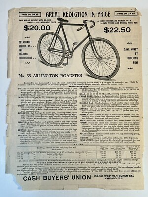 1899 Oakwood Arlington Bicycles Catalog Page Roadster | eBay