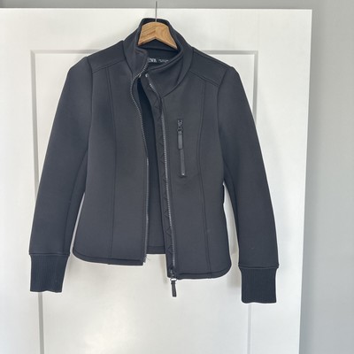 ZARA Black Jacket size Eur M Full Zip Outdoors Outerwear | eBay