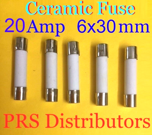 Fuse 20A 250V 6X30mm Fuse 20 Amp 250V Ceramic Fuse 5 pieces USA SELLER ...